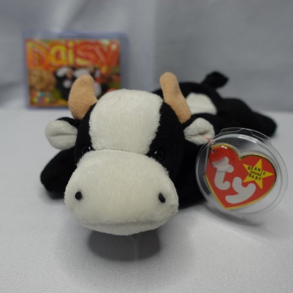 Ty | Toys | Vintage Ty Beanie Babies Daisy Cow Style 406 | Poshmark